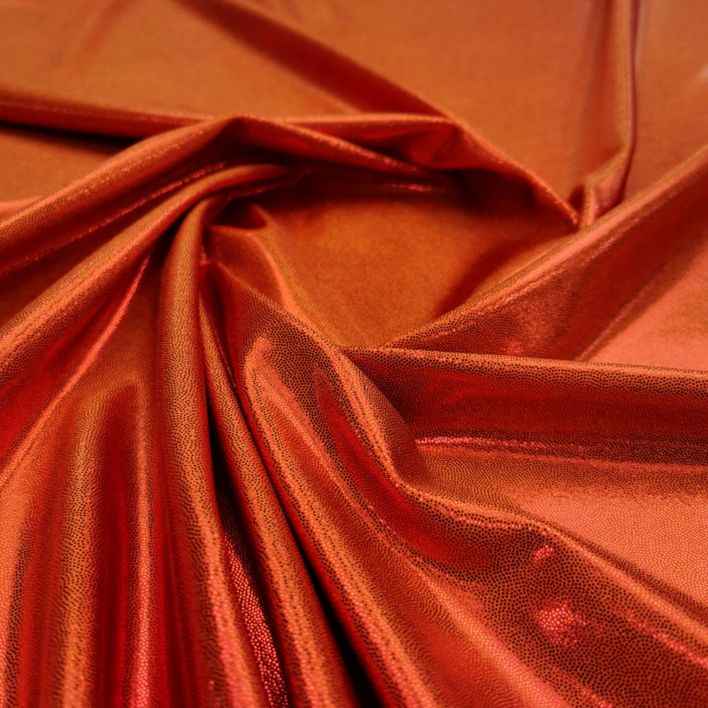 Shine Lycra Fabric - BURNT ORANGE | Online Fabrics