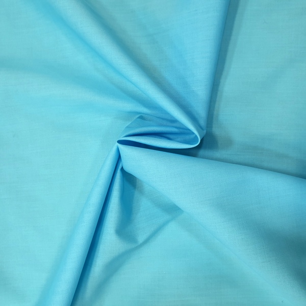 Plain Polycotton Fabric 45" LIGHT TURQUOISE