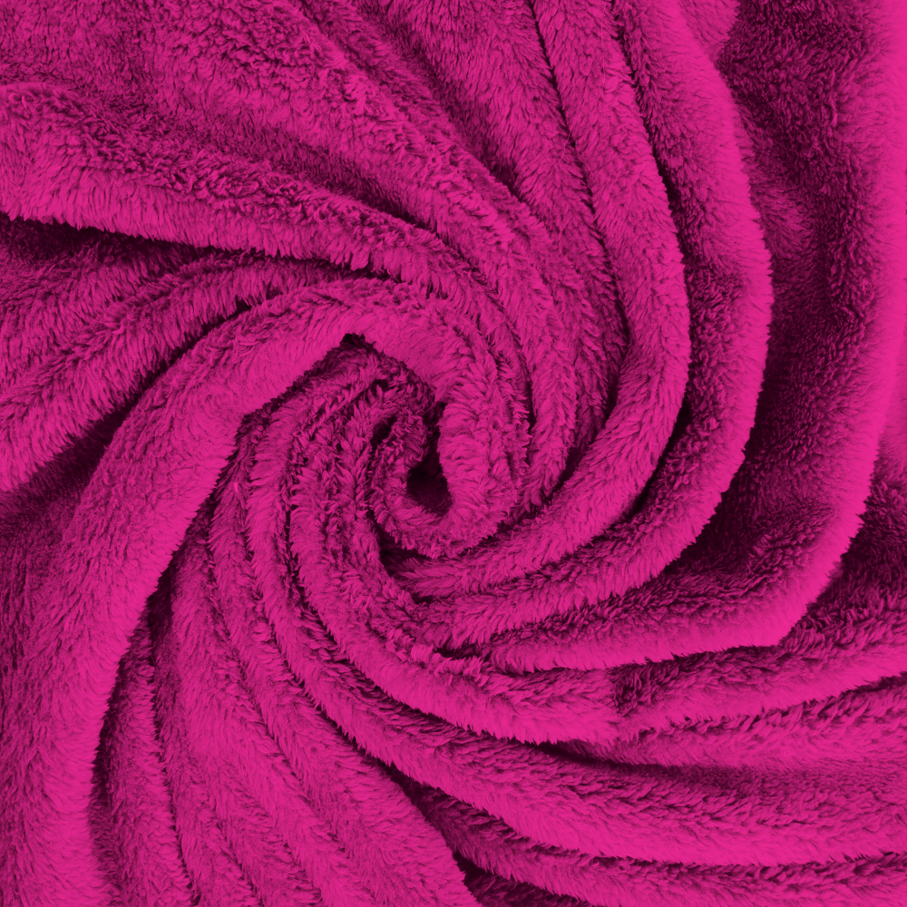Magenta Fluffy Fleece Fabric|Online Fabrics