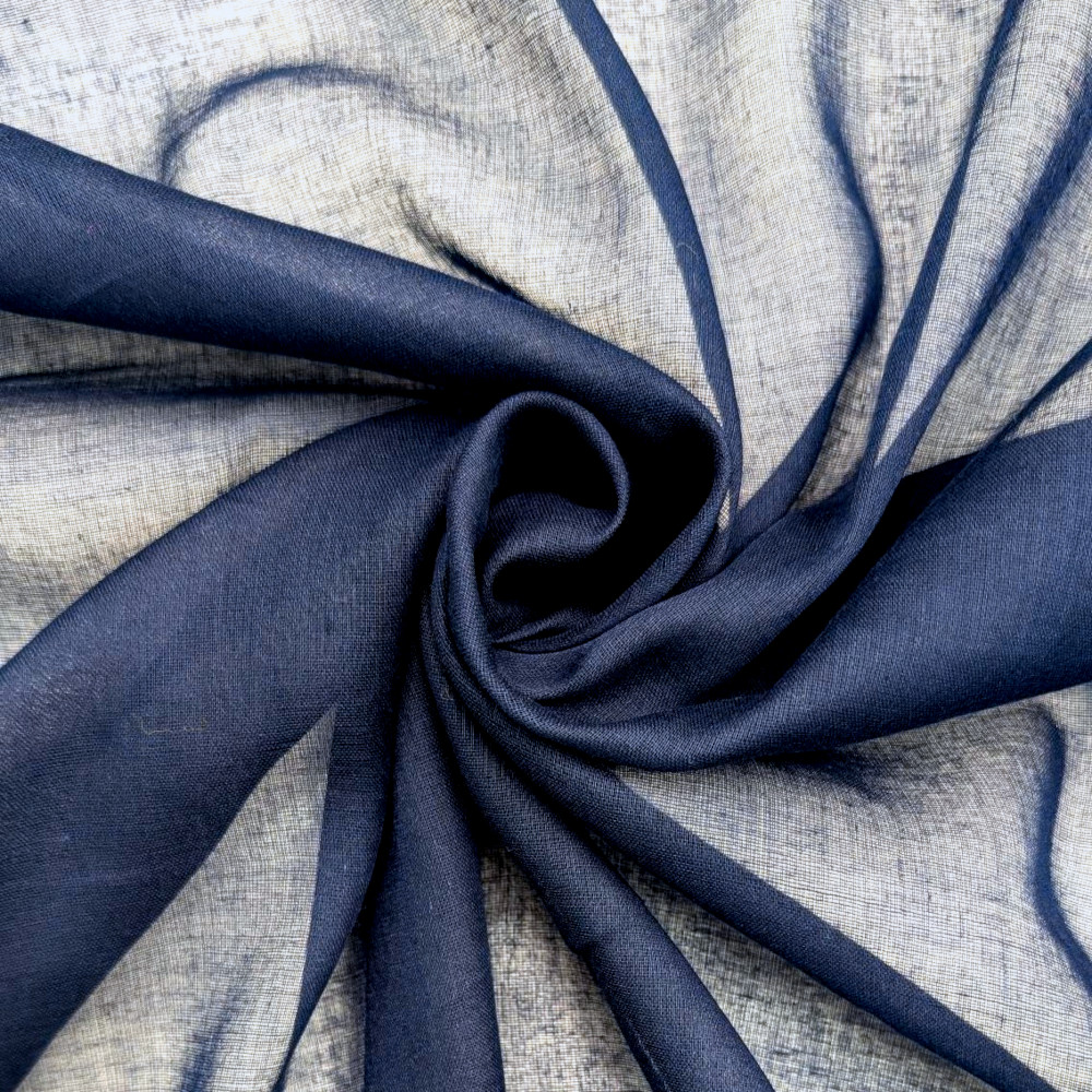 Navy Blue Super Fine Soft 100% Cotton Muslin Cheese Cloth Fabric by the ...