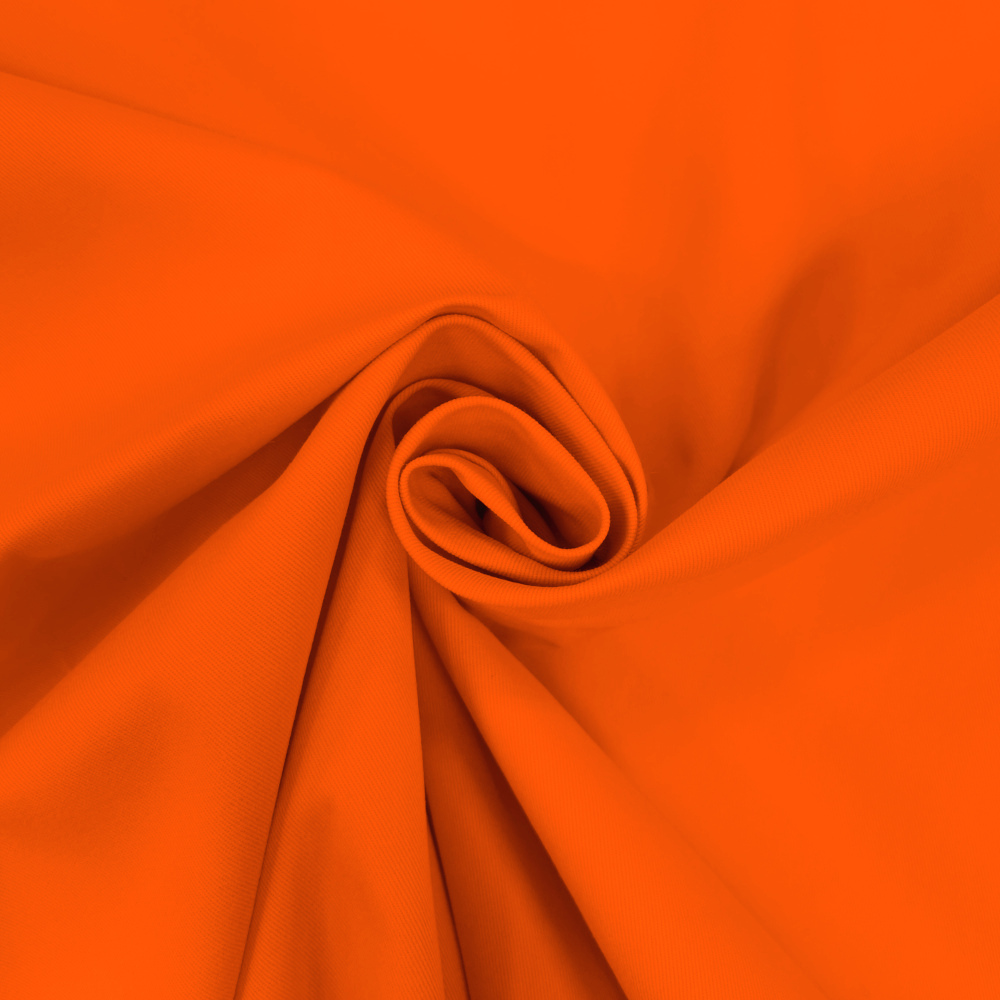 100% Cotton Drill ORANGE, Orange Cotton Drill Fabric,Orange Cotton ...