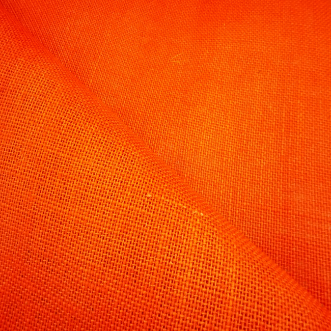 Coloured Hessian - ORANGE- 40 inch or 1 metre wide hessian