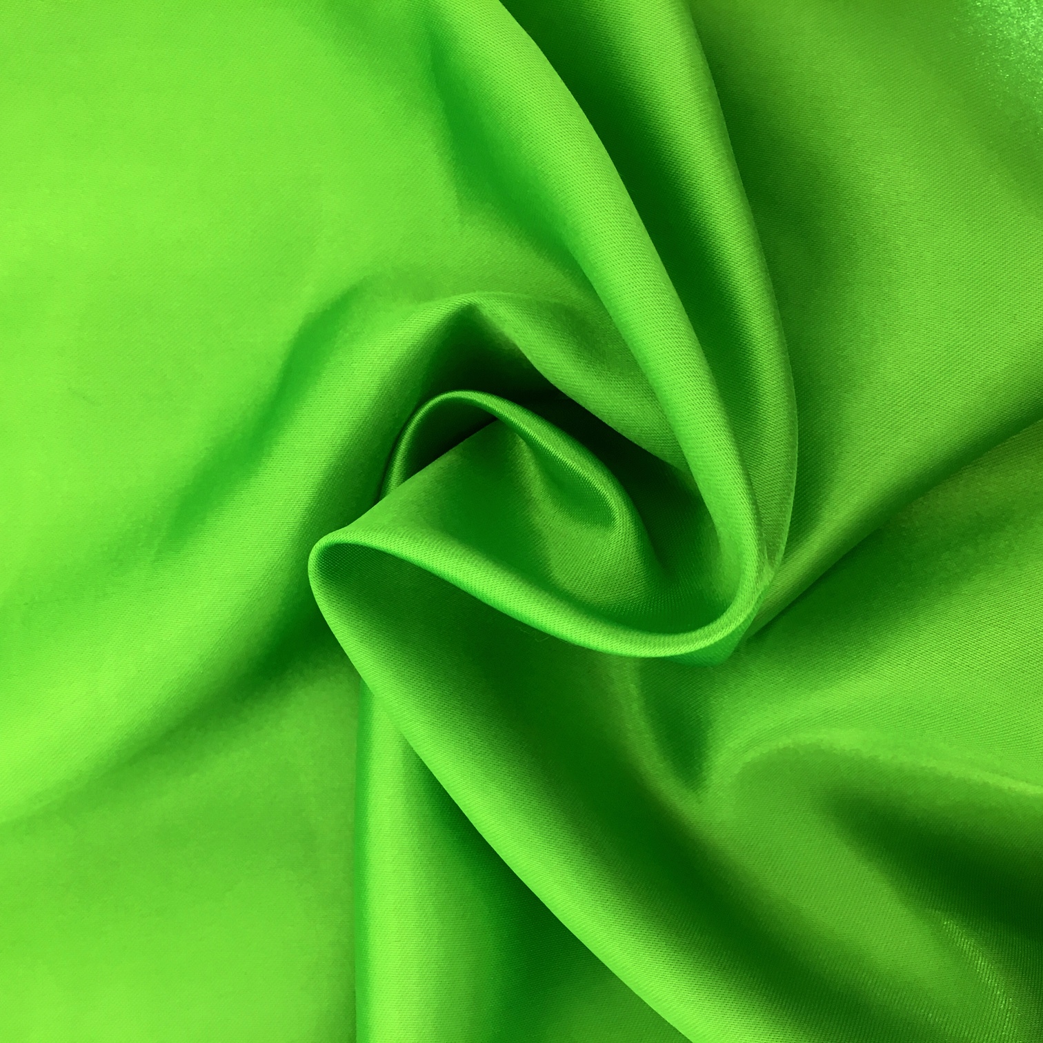 Polyester Satin - Bright Green