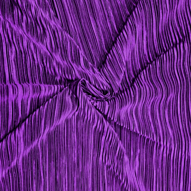 Pleated Polyester PURPLE fabric