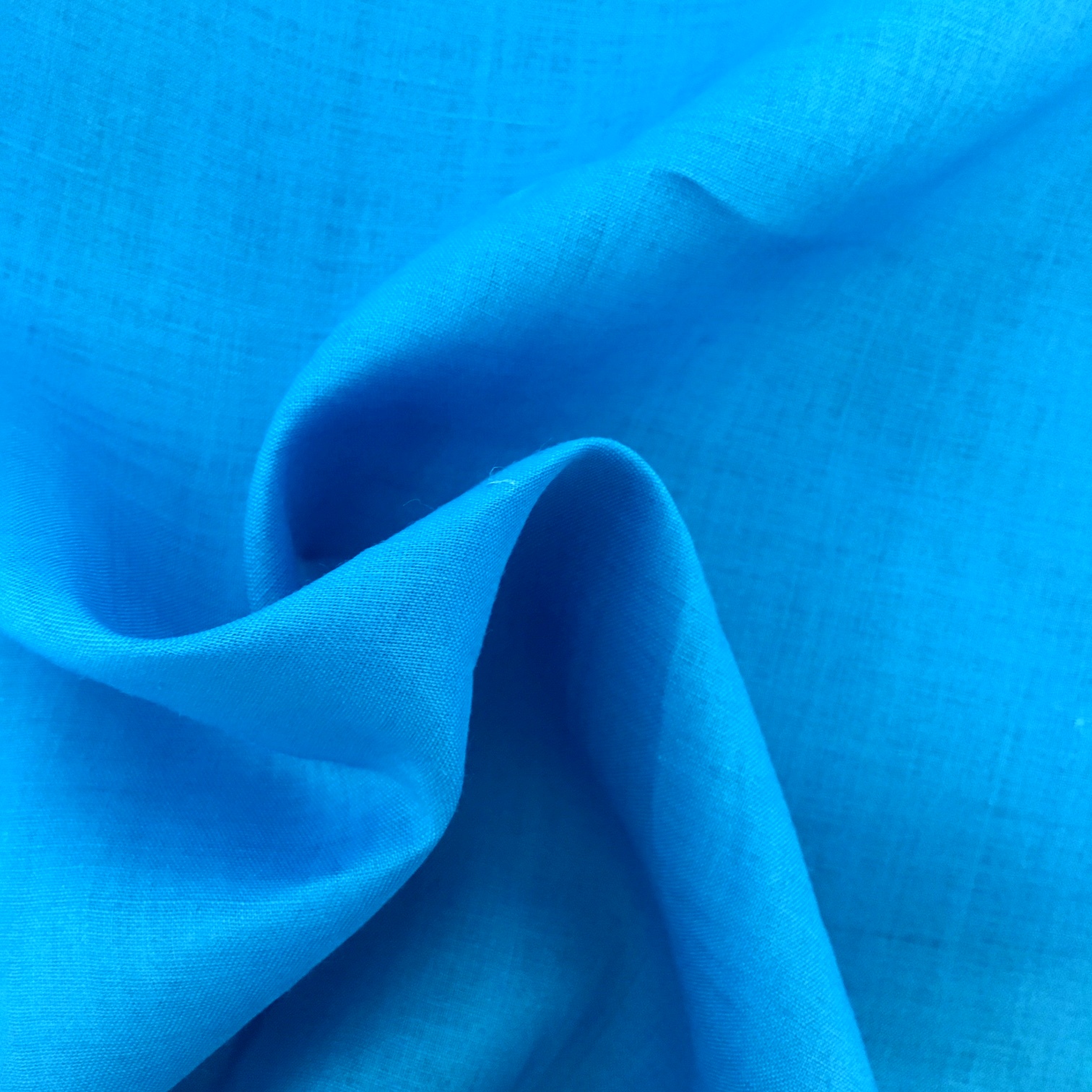 Ramie Linen Fabric by the metre TURQUOISE