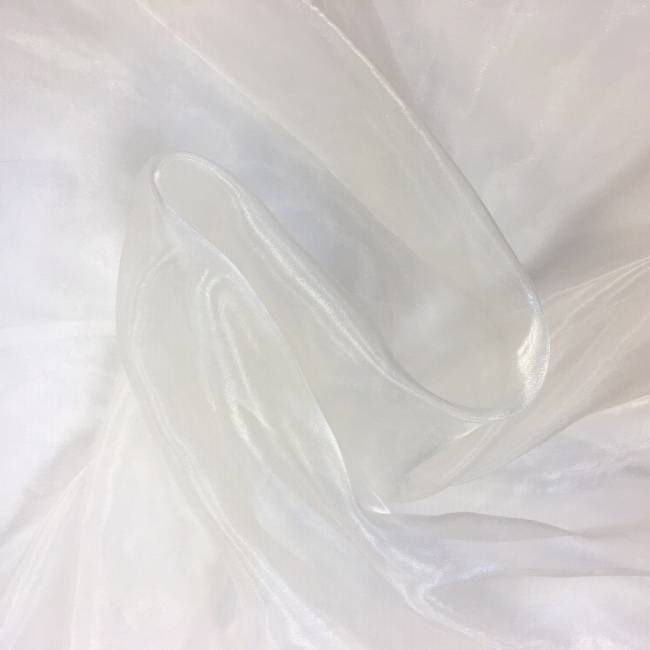 Plain Dyed Organza White