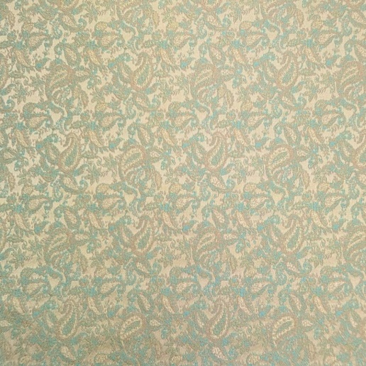 Luxury Gold Paisley Brocade Fabric by the metre