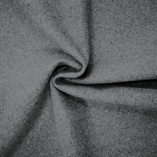 Navy Melton Wool Fabric
